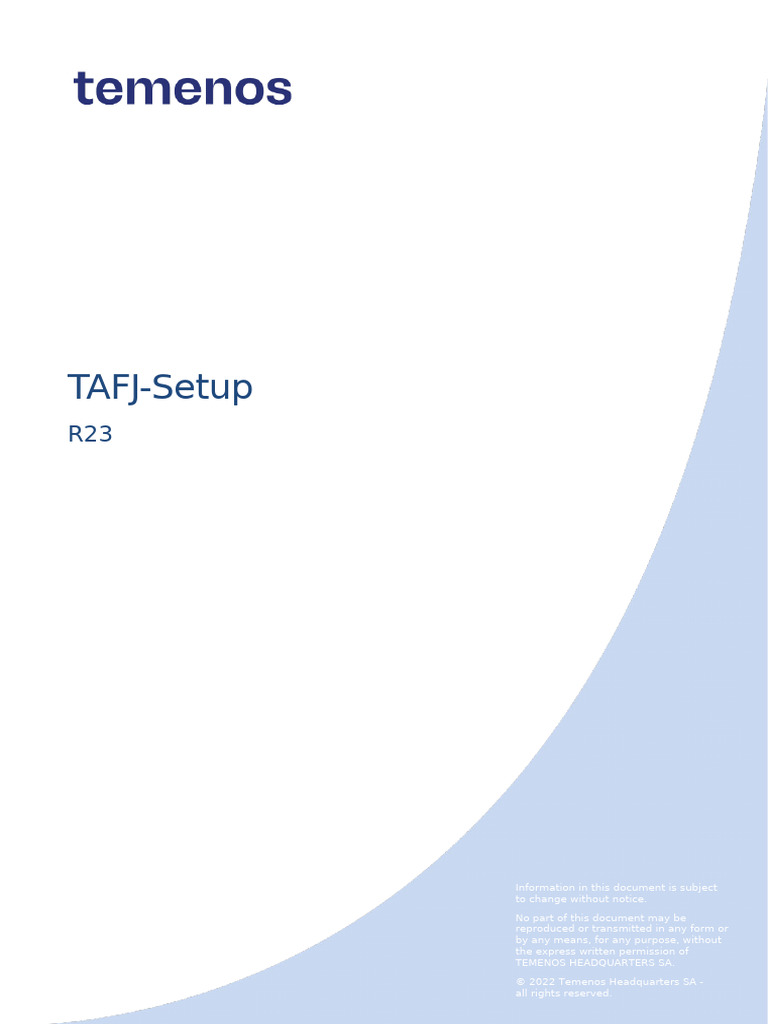 TAFJ-Setup | PDF | Java (Programming Language) | Computer File