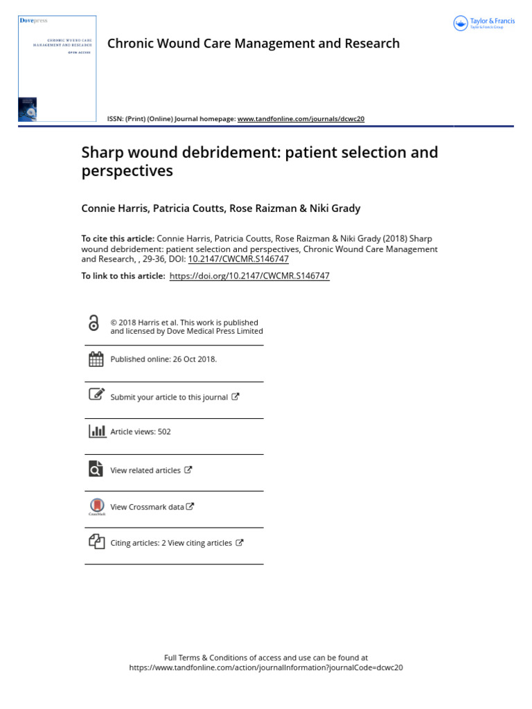 Sharp Wound Debridement Patient Selection and Perspectives | PDF ...