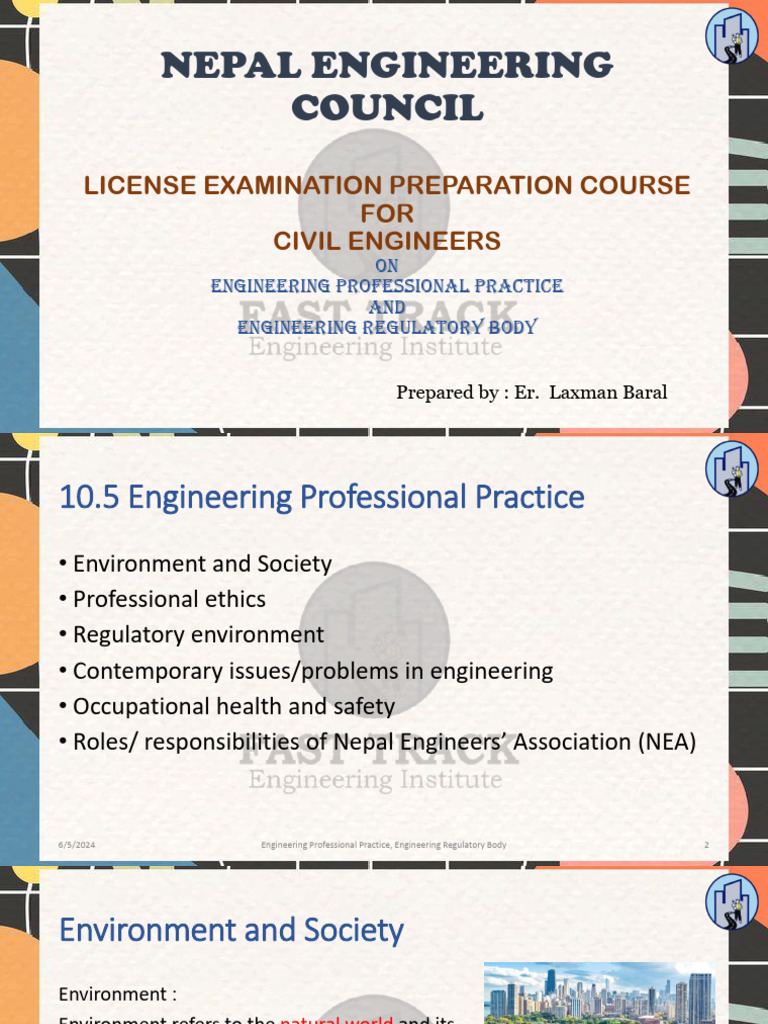 10.5 & 10.6 Engineering Professional Practice B5 | PDF | Occupational ...