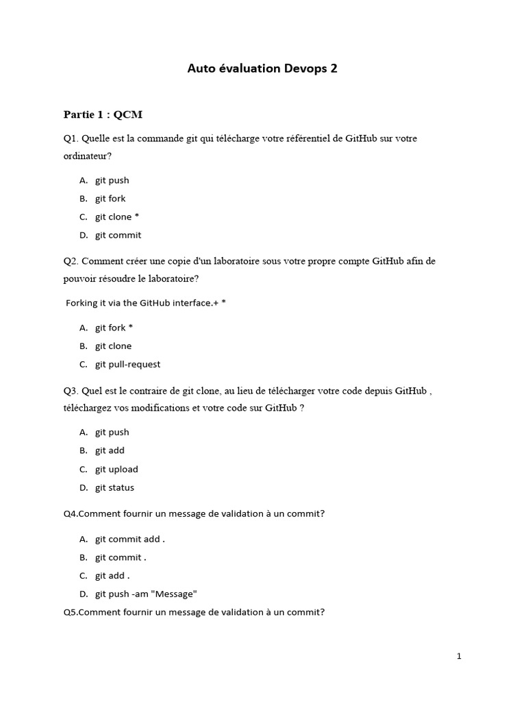Révision Examen Devops | PDF | Génie logiciel | Unix