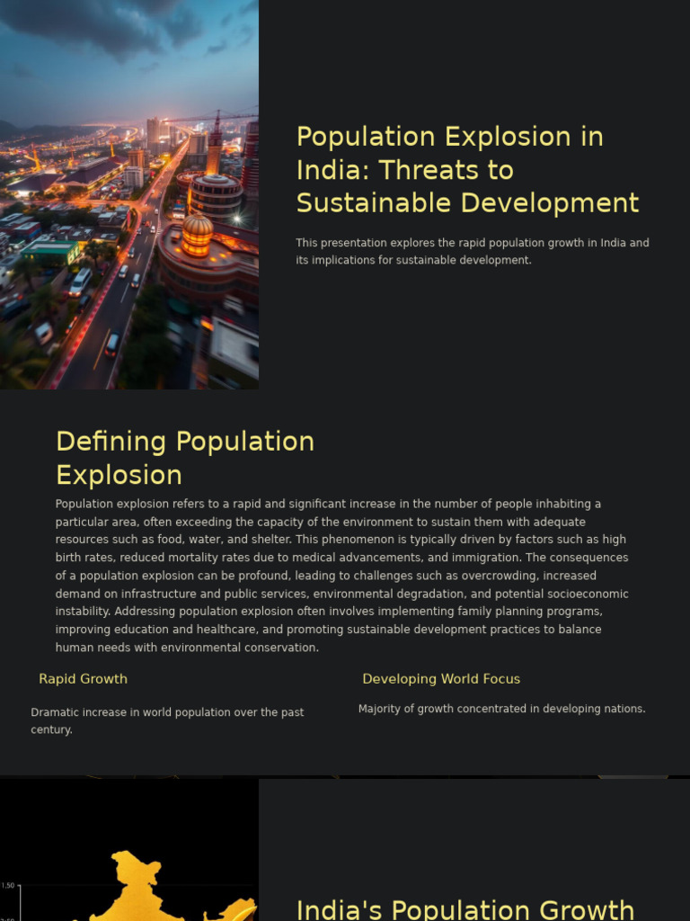 Population Explosion in India Threats To Sustainable Development ...