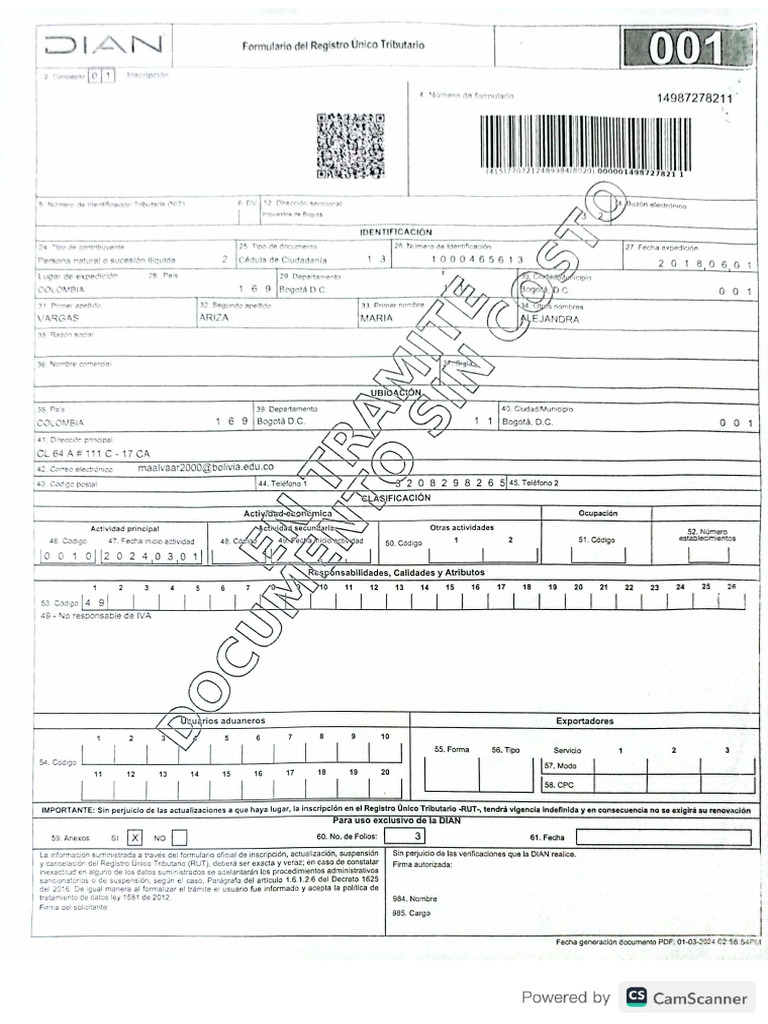 Cédula Alejandra | PDF