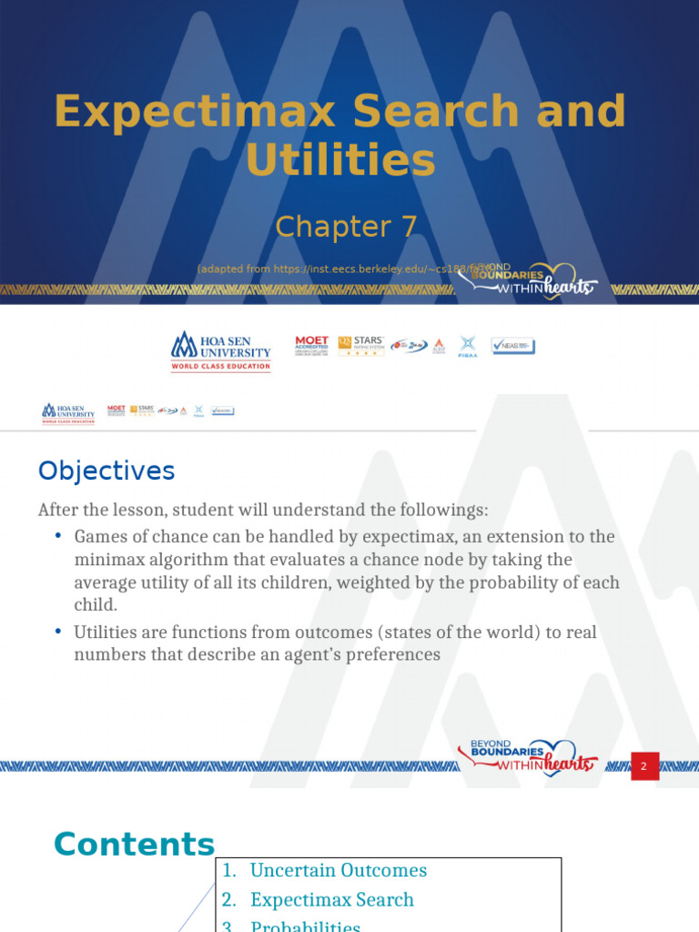 Chapter. 07 - Expectimax Search and Utilities | PDF | Utility ...