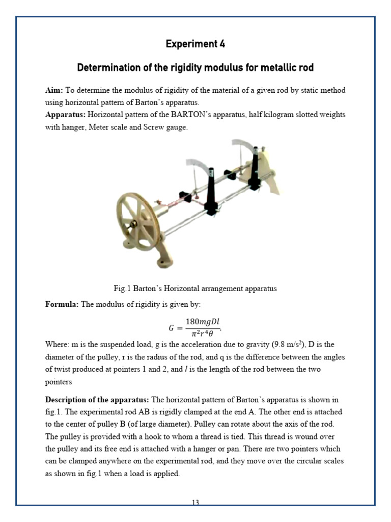 Phys Exp 4 | PDF | Young's Modulus | Stiffness