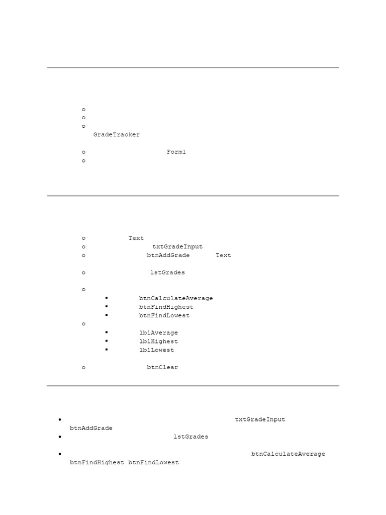 Grade Tracker Project in VB | PDF | Software Engineering | Computer Science