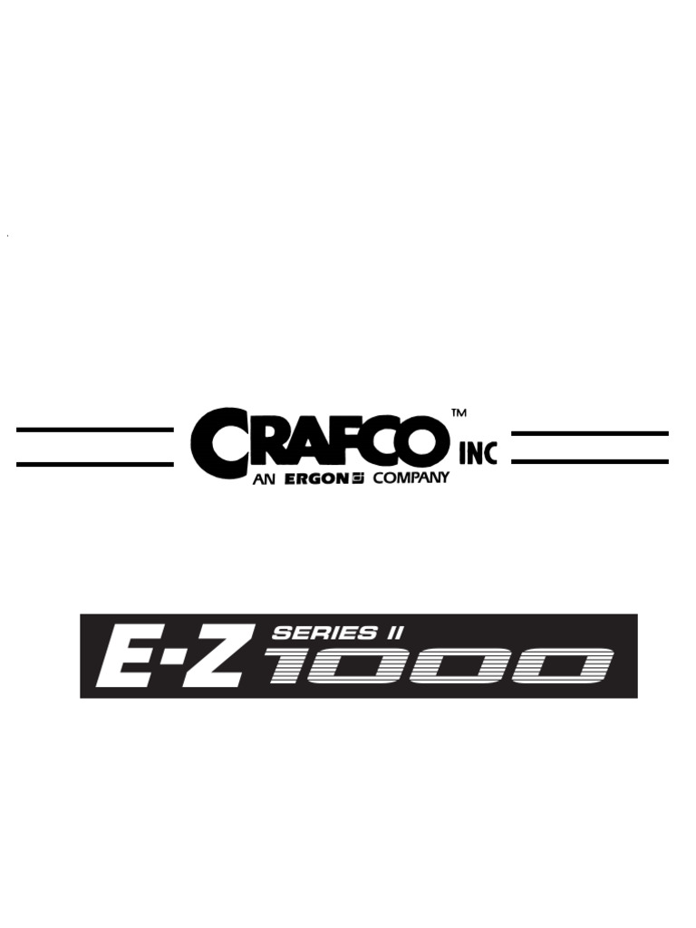 EZ1000 Series II 26458 REV F(Oct 2011-Feb 2015) | PDF | Pump | Valve