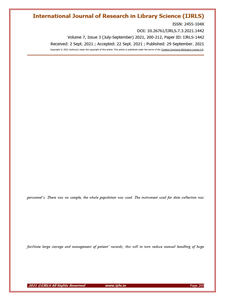 ICT JOURNAL | PDF | Information Technology | Medical Record