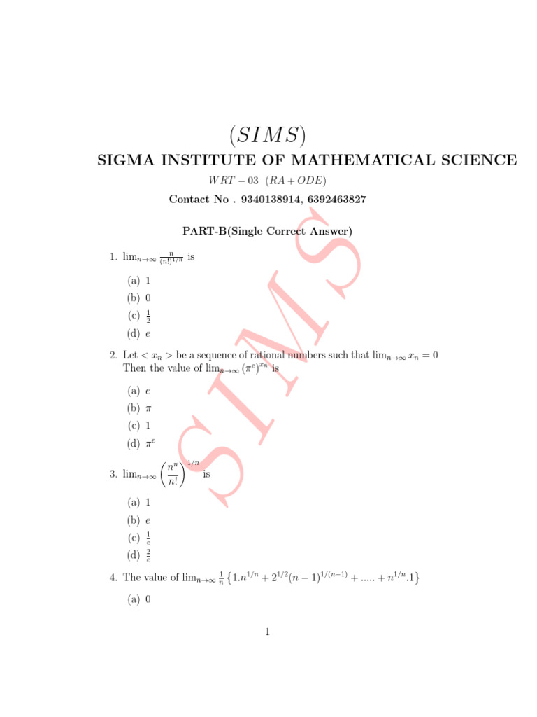 que paper | PDF | Sequence | Real Number