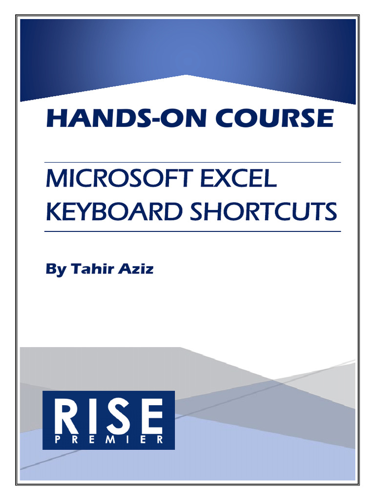 Ms. Excel - Keyboard Shortcuts | PDF | Microsoft Excel | Computer Keyboard Ms. Excel - Keyboard Shortcuts | PDF | Microsoft Excel | Computer Keyboard