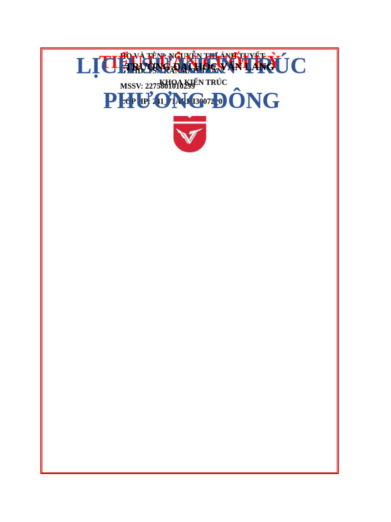 Lich Su Kien Truc Phuong Dong | PDF