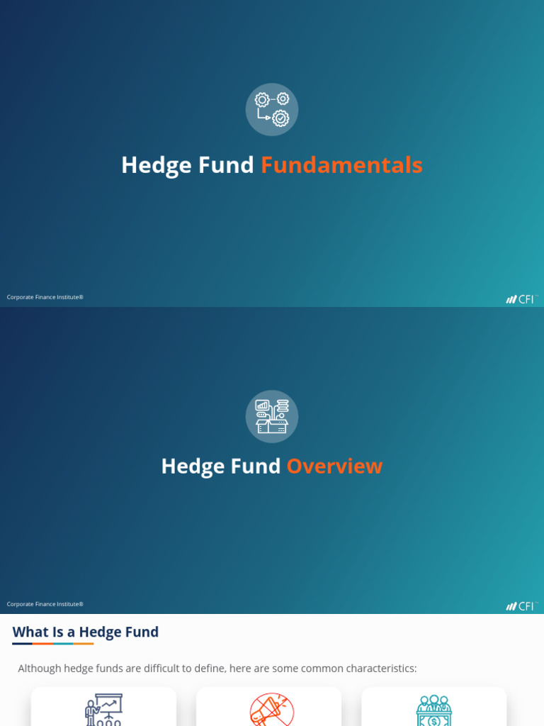 Hedge Fund Fundamentals - Course Presentation | PDF | Hedge Fund ...