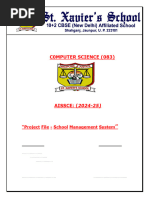 Computer Project Front Page | PDF