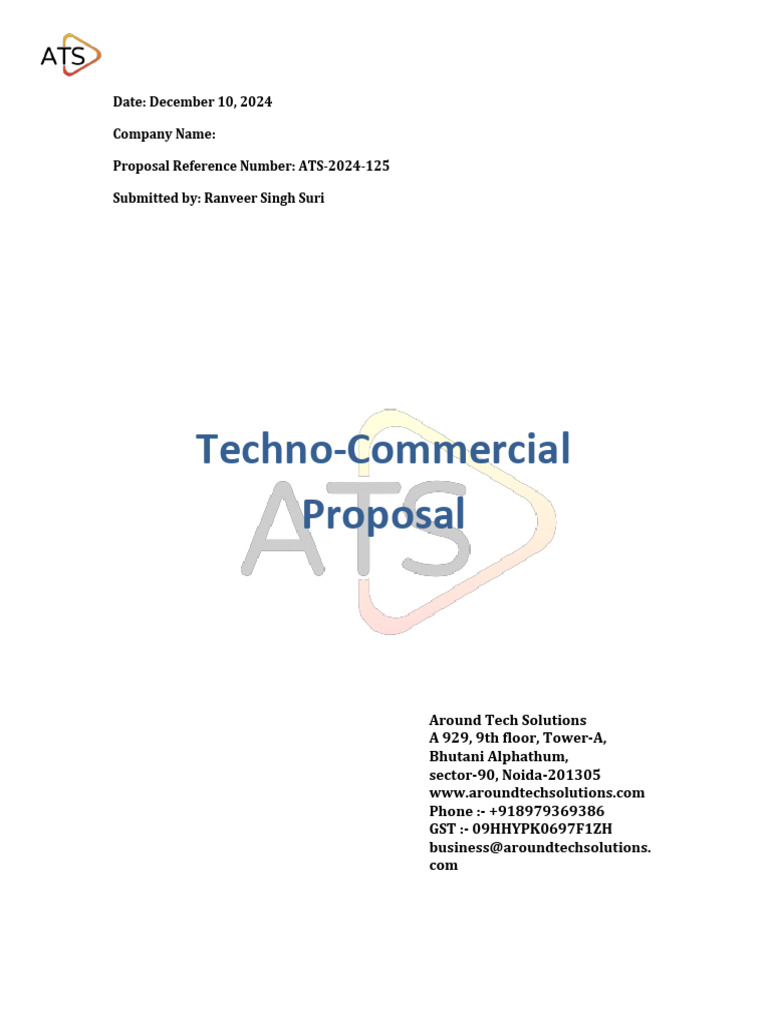 Techno Commercial Proposal Bobby | PDF | Mobile App | Cloud Computing