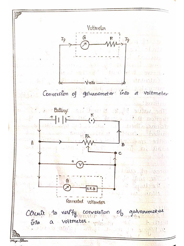 Exp.8 Conversion of Galvanometer To Voltmeter | PDF