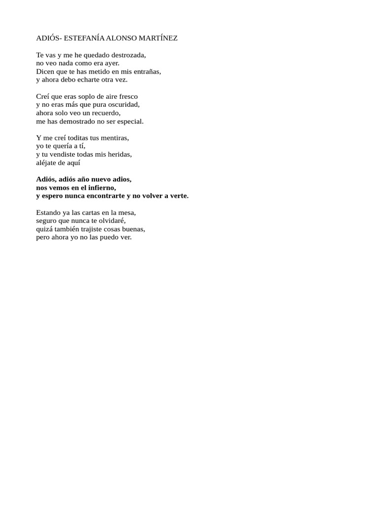 Adiós | PDF