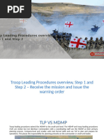 Conduct Troop Leading Procedures | PDF | Reconnaissance | Platoon