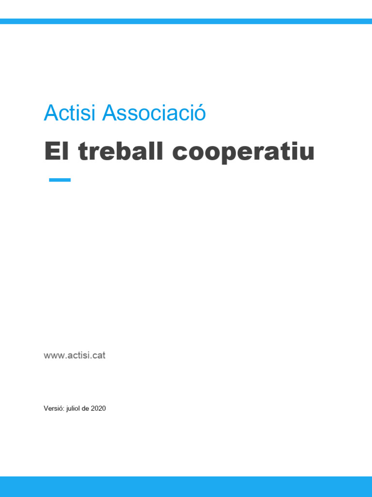 Apunts El Treball Cooperatiu | PDF