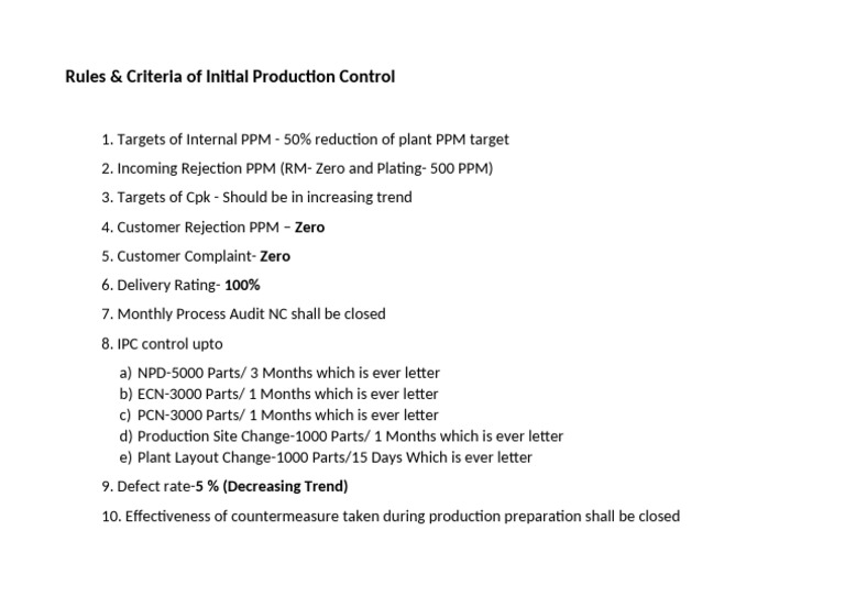 Display of Rules | PDF