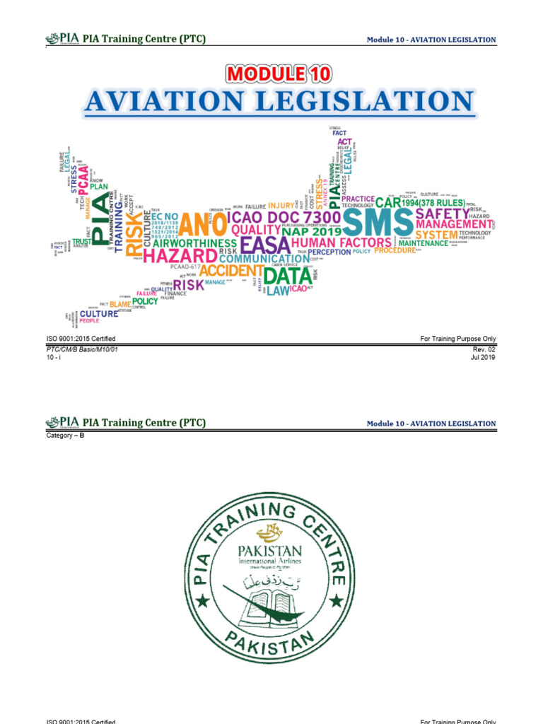 Aviation Legislation Training Module | PDF | European Union | Aviation