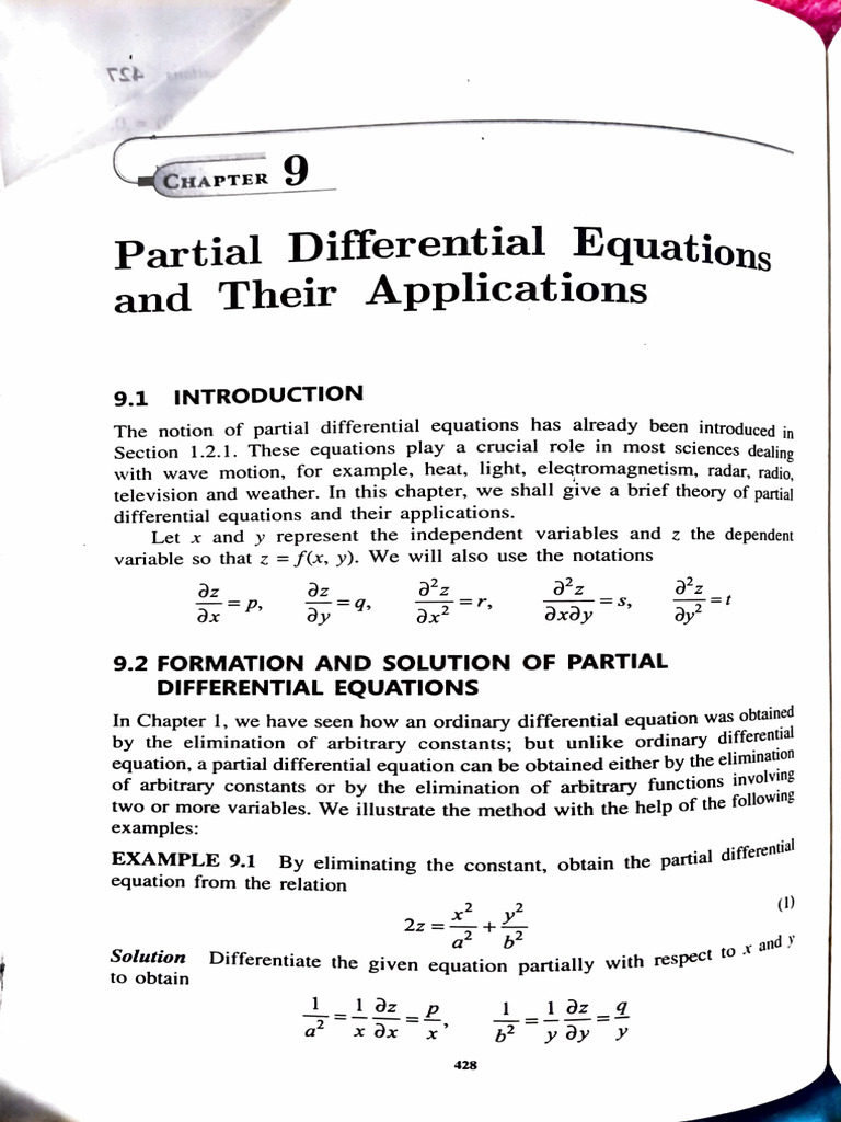Partial Differential Equation | PDF