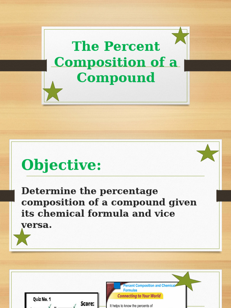 The Percent Composition of A Compound | PDF