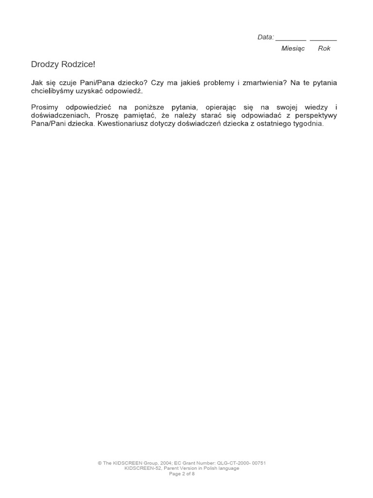 KIDSCREEN Rodzice | PDF