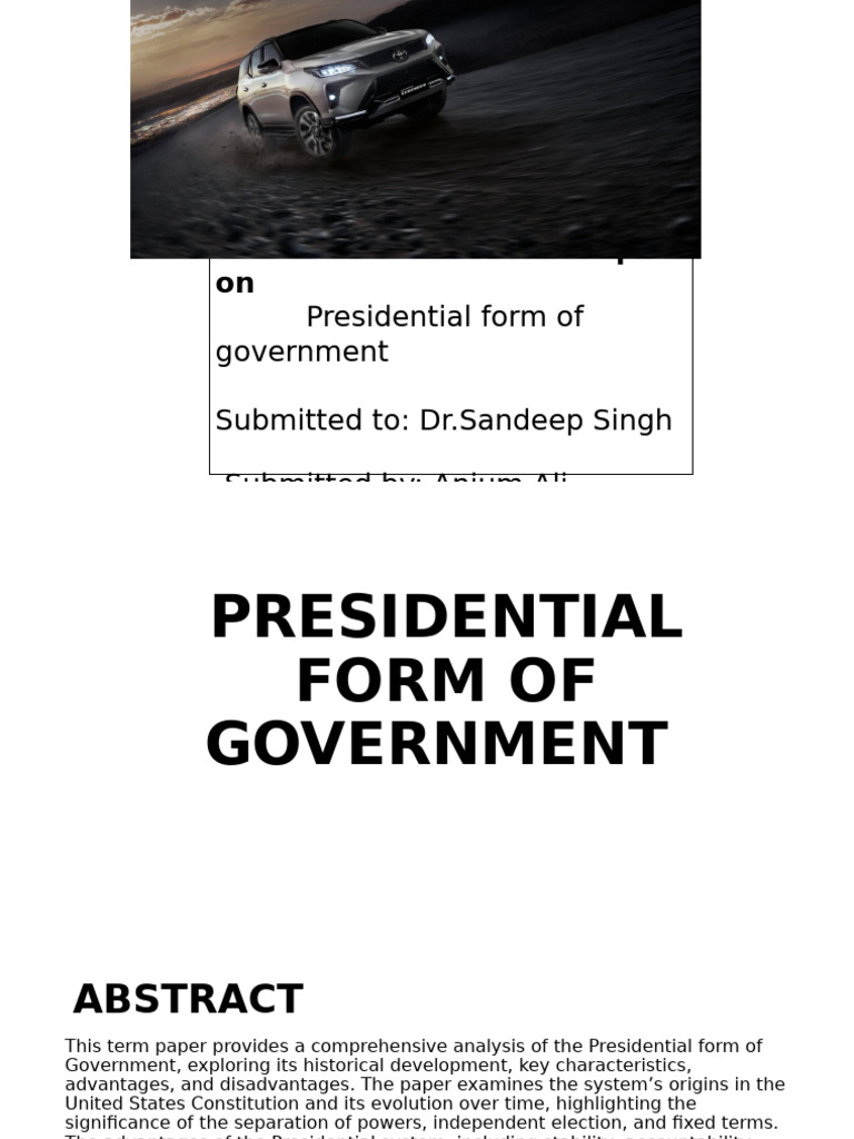 Political Term Paper | PDF | Legislature | Government Institutions