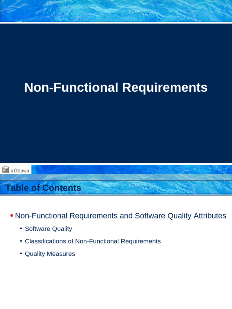 Non-Functional Requirements | PDF | Software Quality | Usability