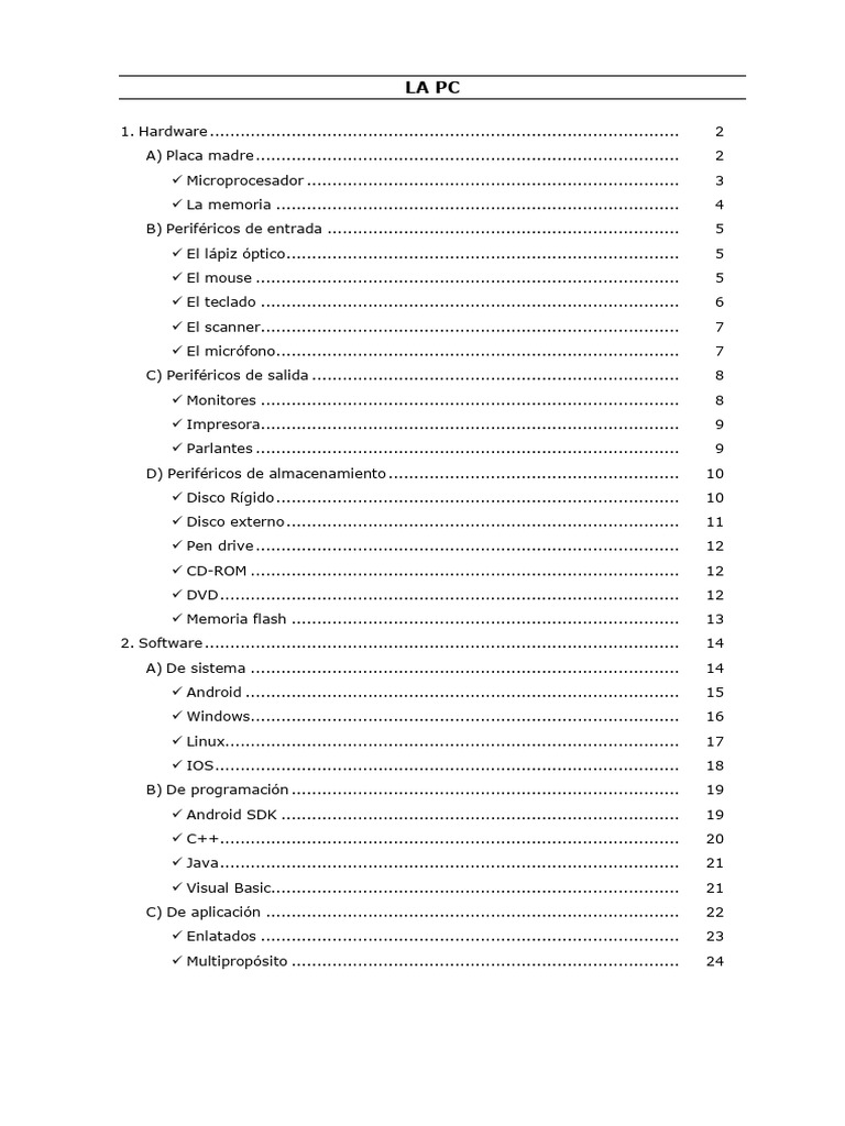 3Esquema_y_tabulaciones | PDF | Periférico | Hardware de la computadora