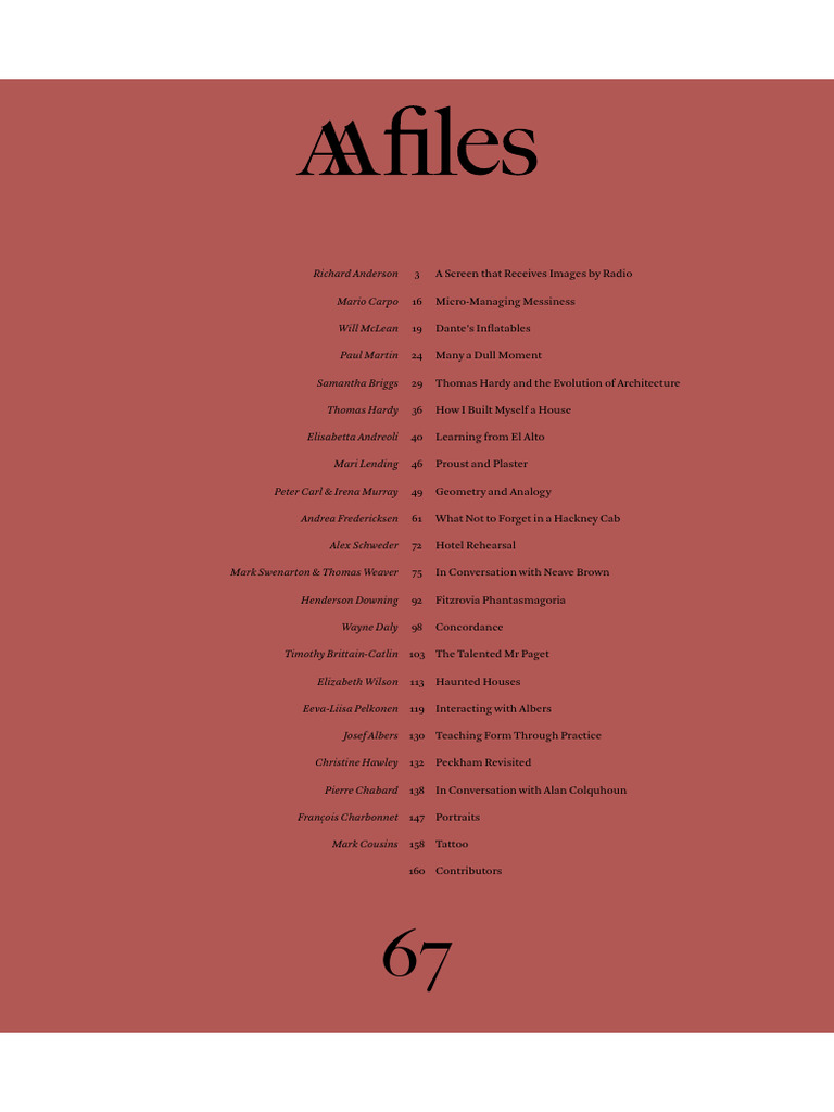 AA Files 67 | PDF