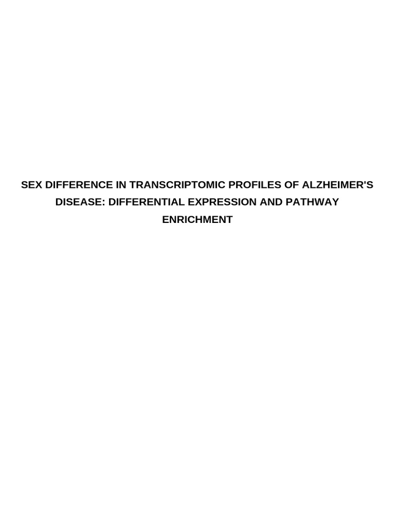 GMA1210 (1) | PDF | Alzheimer's Disease | Transcriptome