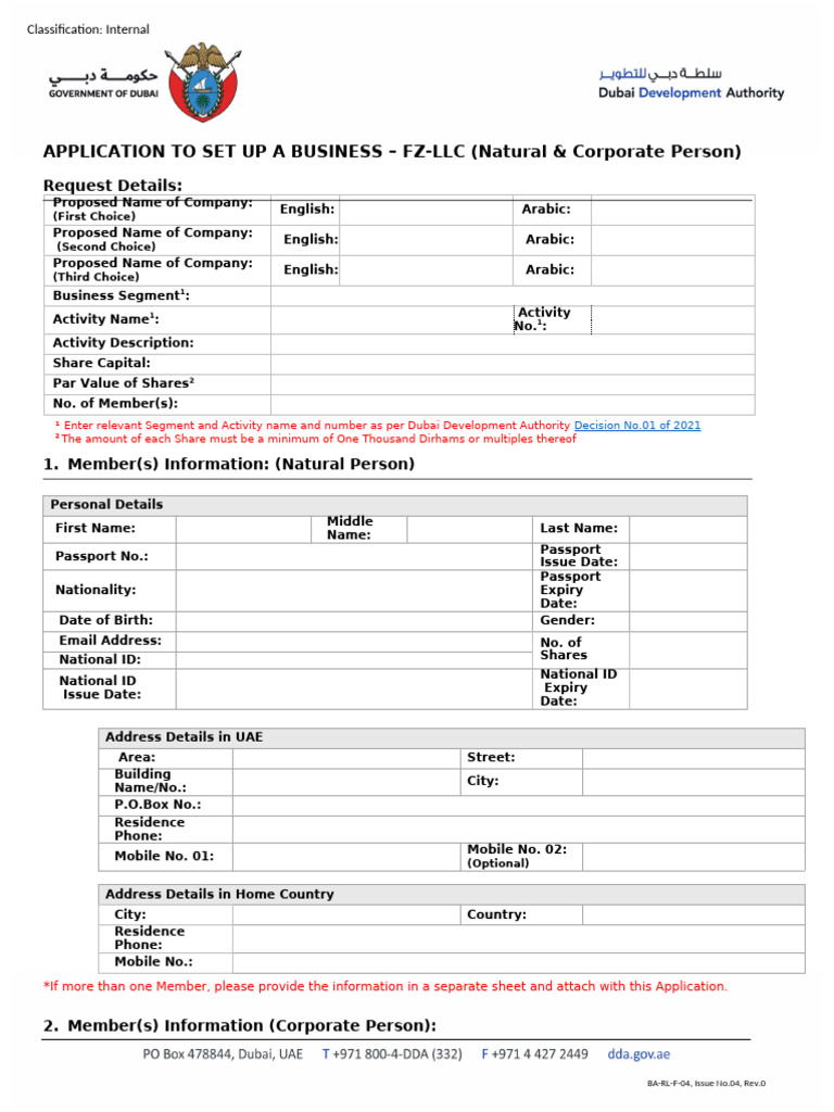 Application Form | PDF | Shareholders | Ownership