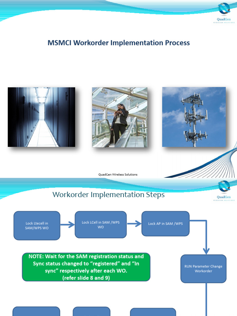 MSMCI Workorder Implementation Process | PDF