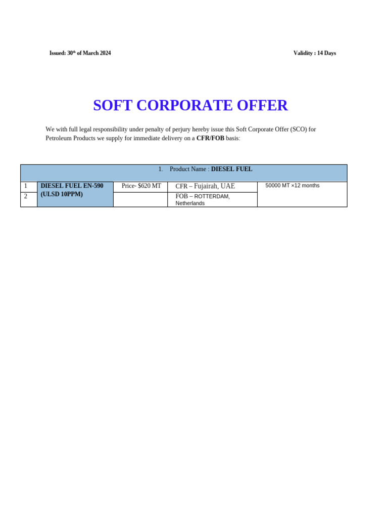 Petroleum SCO 1 | PDF