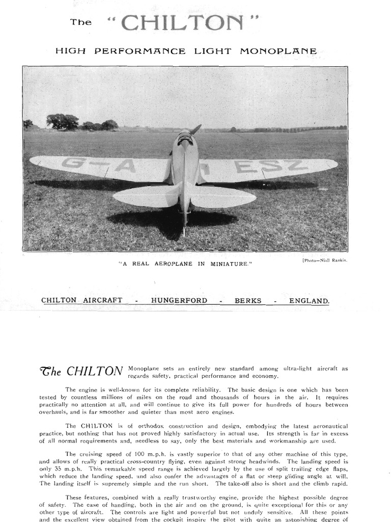 Chilton | PDF | Plywood | Spar (Aeronautics)