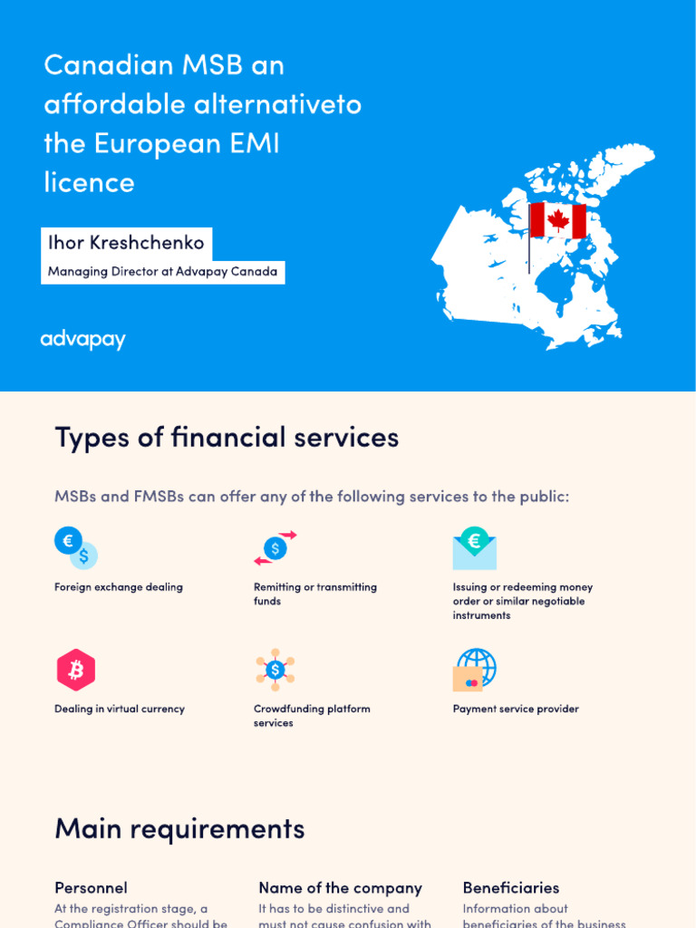 MSB License Canada | PDF