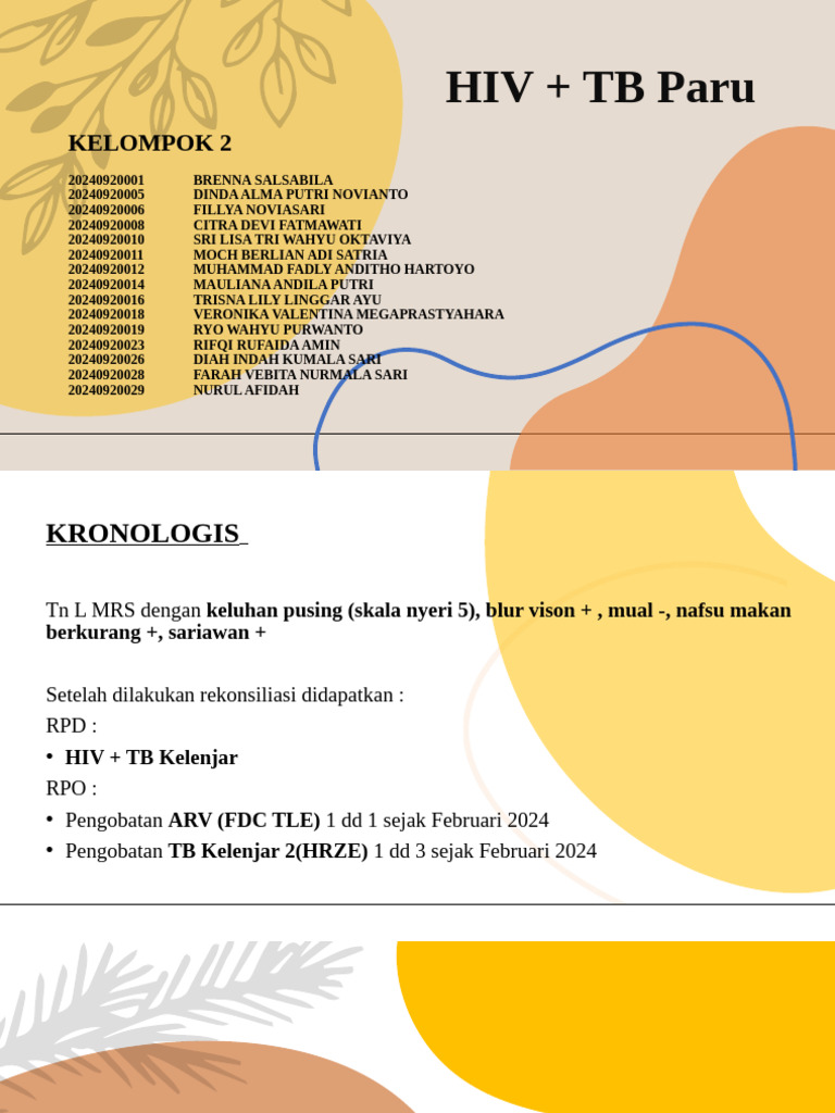 FIX STUDI KASUS TB+HIV KEL.2 | PDF