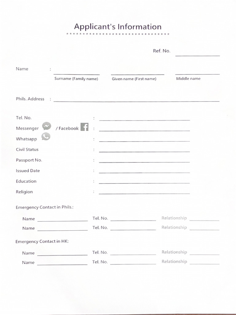 Applicant's Information | PDF Applicant's Information | PDF