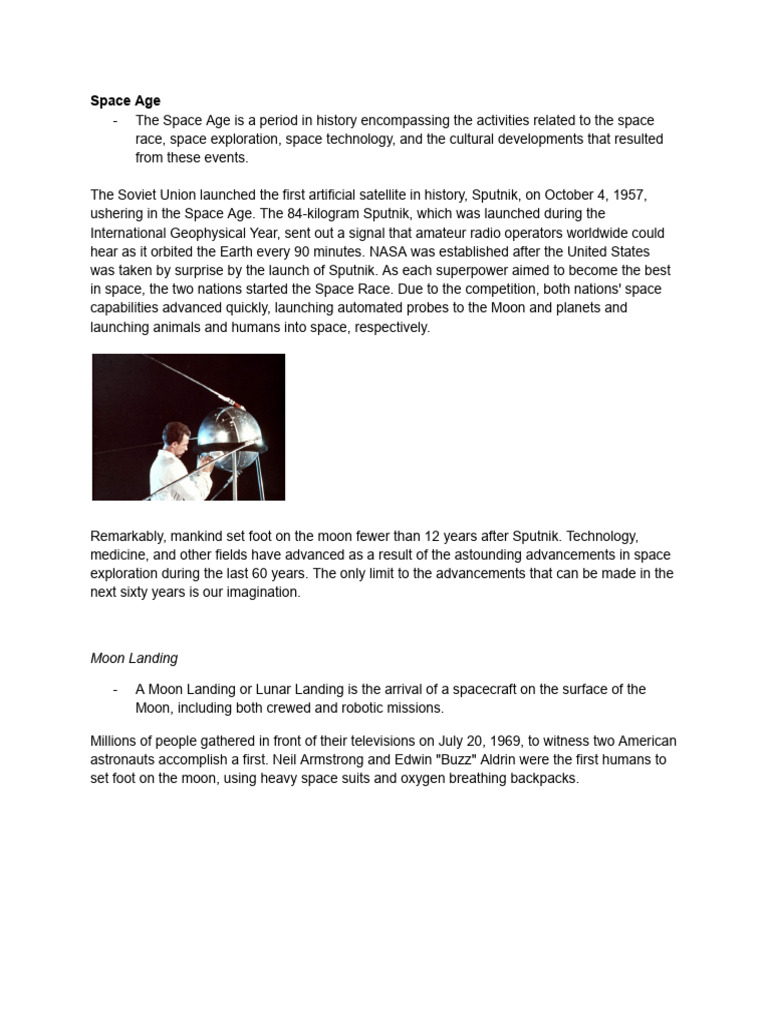 AP-ror | PDF | Space Race | Moon Landing