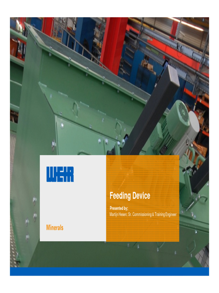 ENDURON HPGR Feeding Device | PDF | Bearing (Mechanical) | Manufactured ...