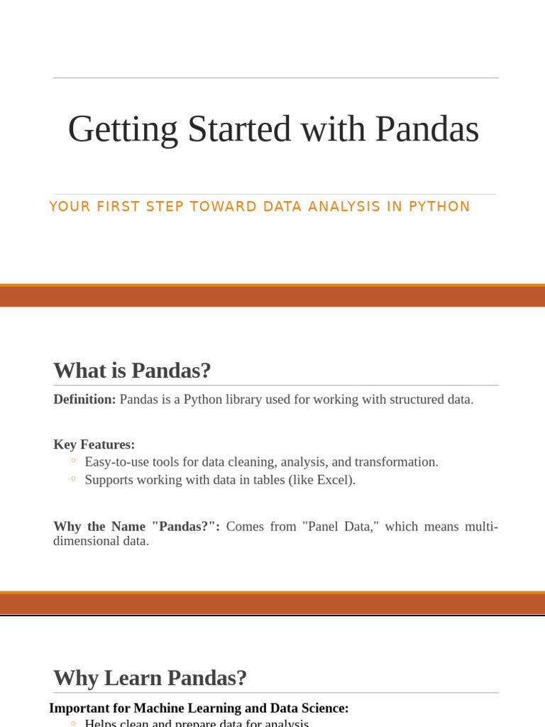 Getting Started with Pandas._new | PDF Getting Started with Pandas._new | PDF
