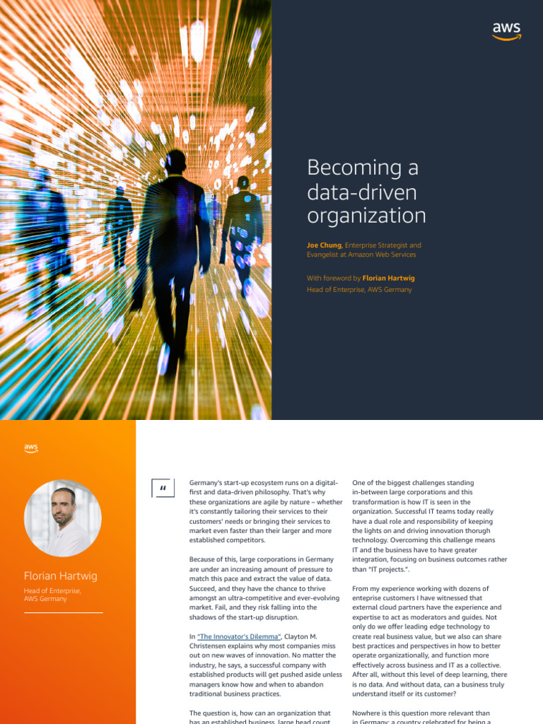 Transforming into a Data-Driven Organization | PDF | Analytics | Big Data