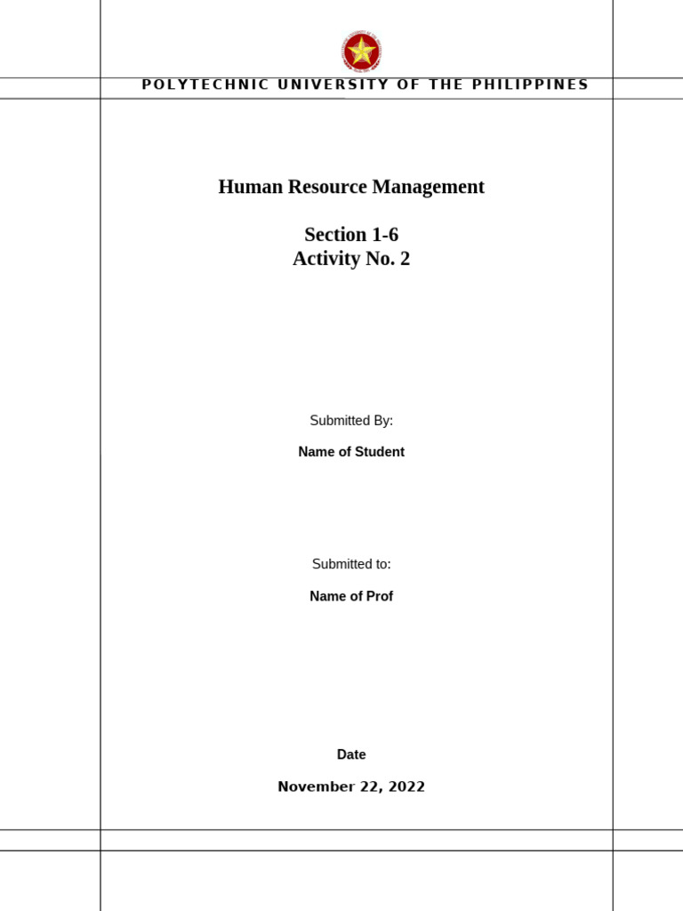 Activity Template | PDF