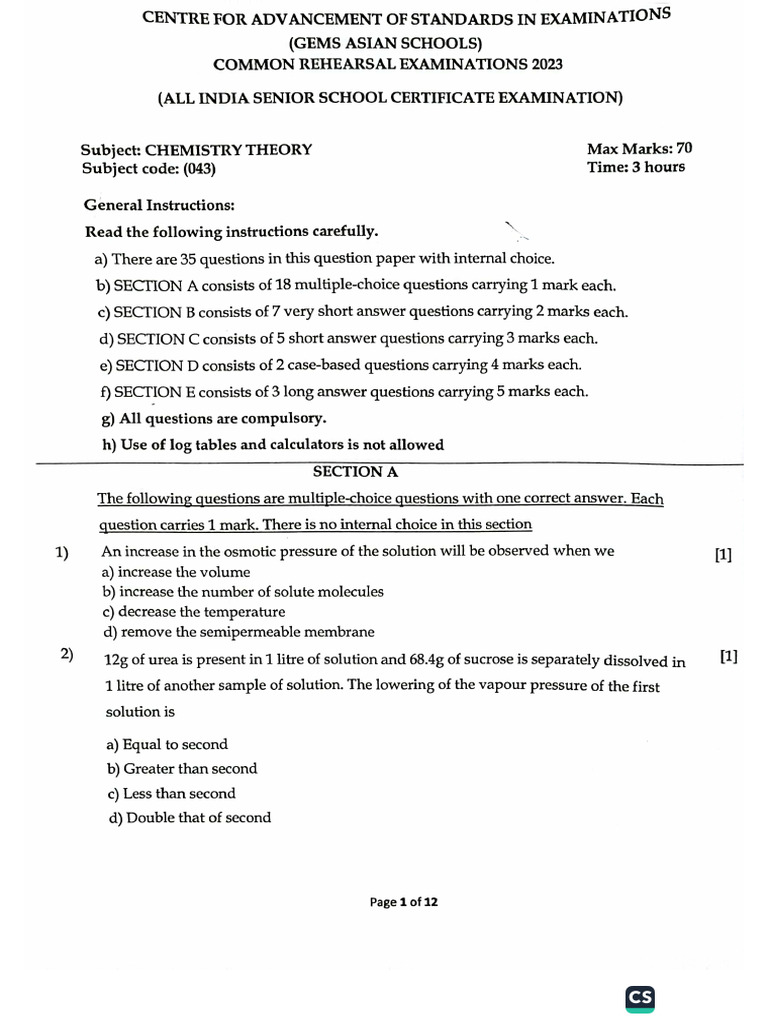 Case QP 2023 | PDF