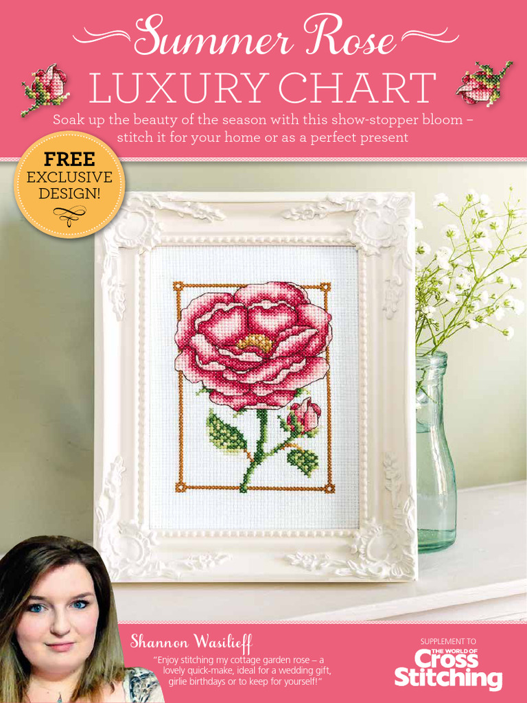 Summer Rose Chart | PDF | Sewing | Textiles