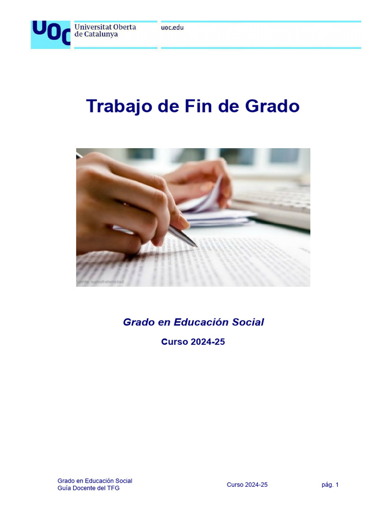 Guia TFG ES | PDF | Maestros | Evaluación