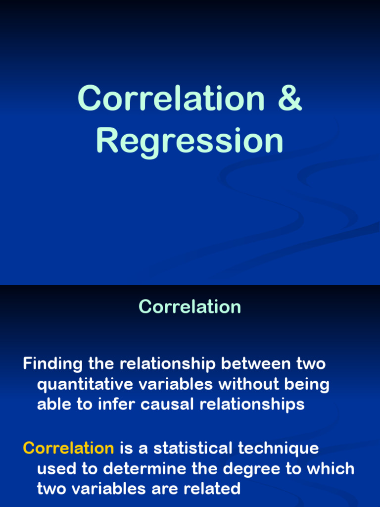 06 Correlation and Regression | PDF | Probability Theory | Applied Mathematics