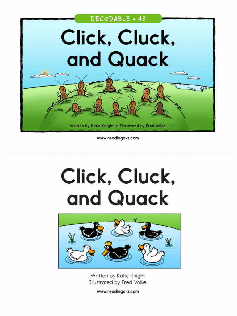 Click, Cluck, and Quack | PDF