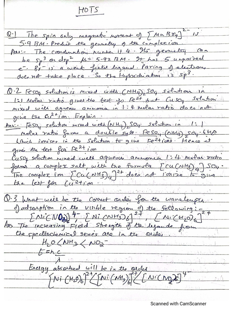 HOTS Questions | PDF