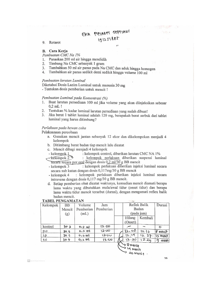 Lap 5 Praktikum Farmakologi 2 Absorbsi. Eka Fifi | PDF